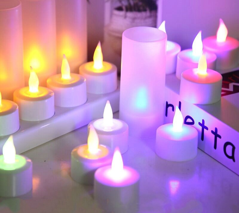 Set of 12 Rechargeable Led Tea Light – GBB HOME DEALS